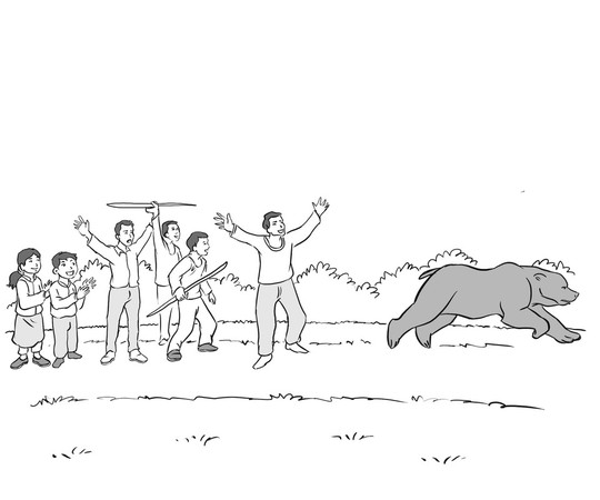 going on a bear hunt coloring page printable